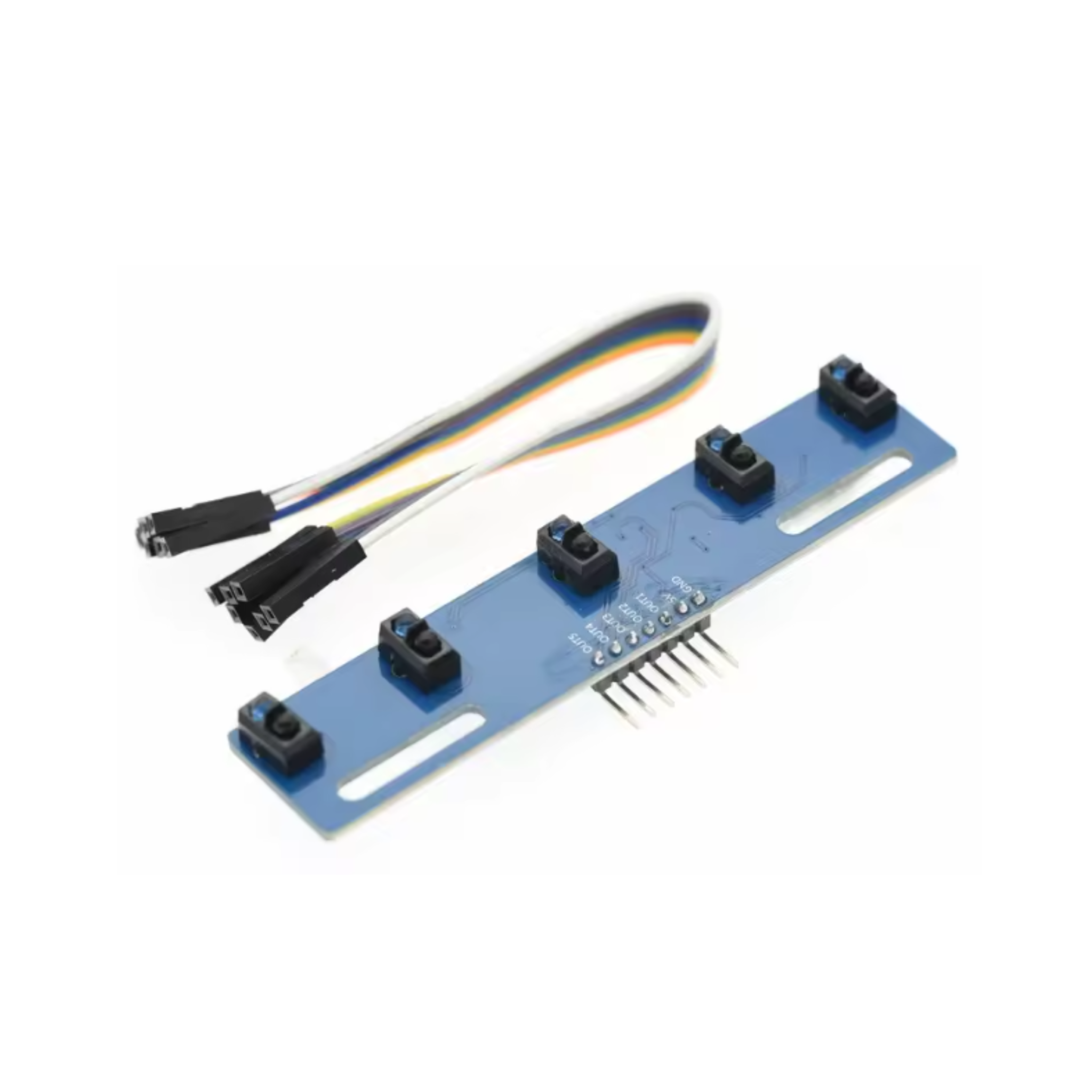 5-Way Black and White Line Identification Sensor Module TCRT5000 ...
